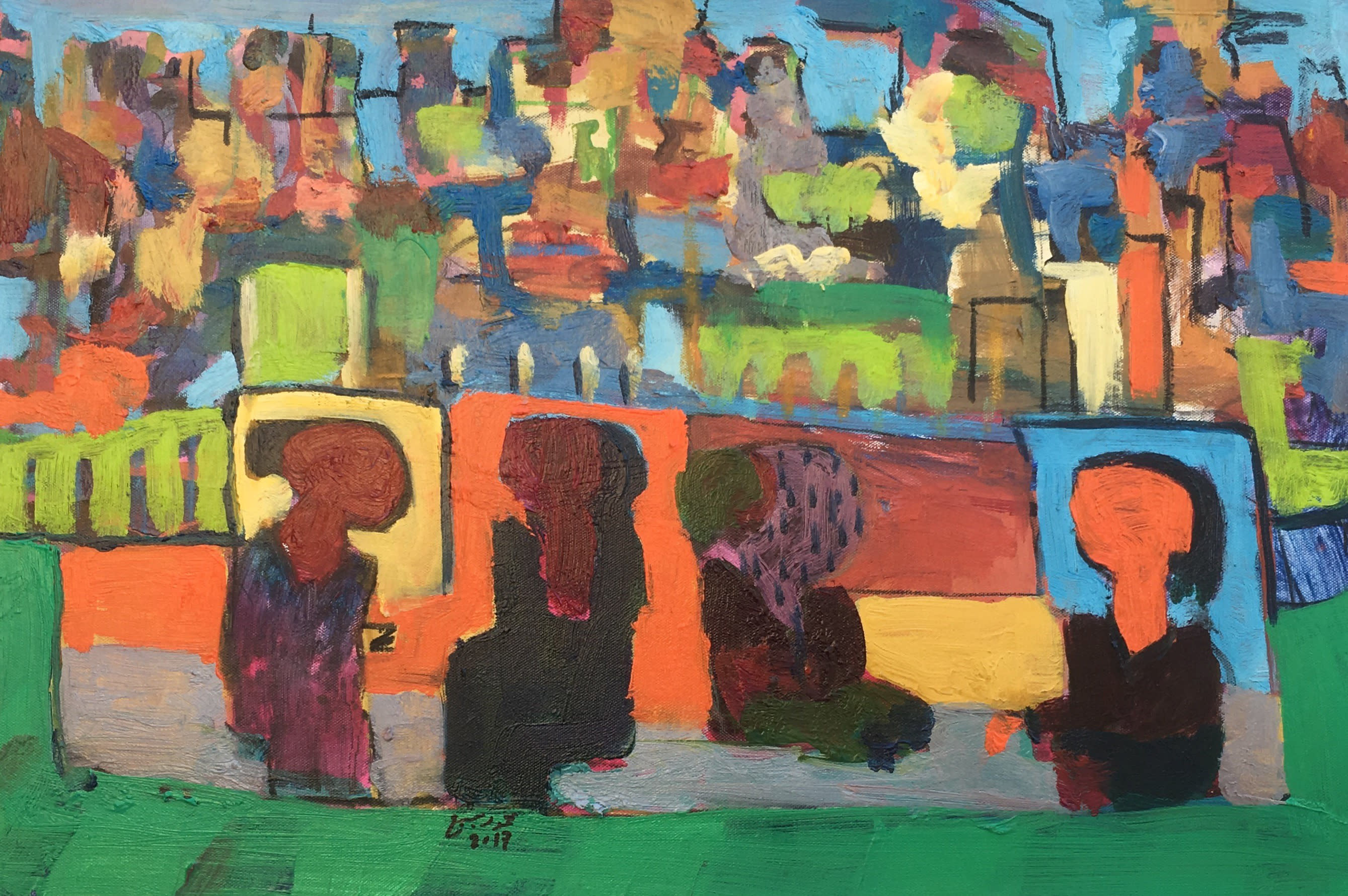 Mohamed Rabie, The Setting I, 2017, 175/31| Tam Gallery