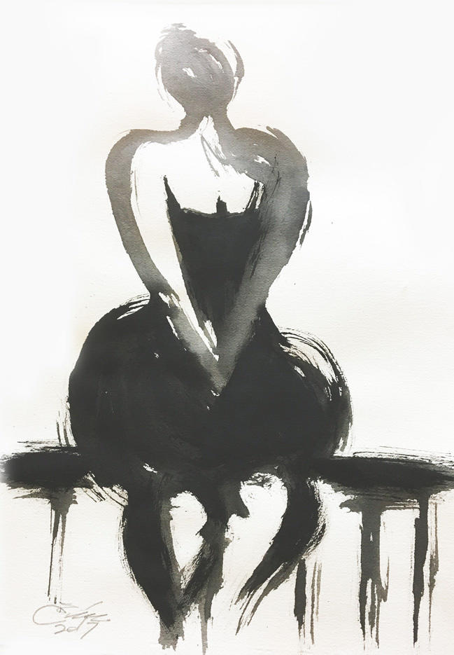 Mostafa Rahma, Her Silhouette XX, 77/17| Tam Gallery