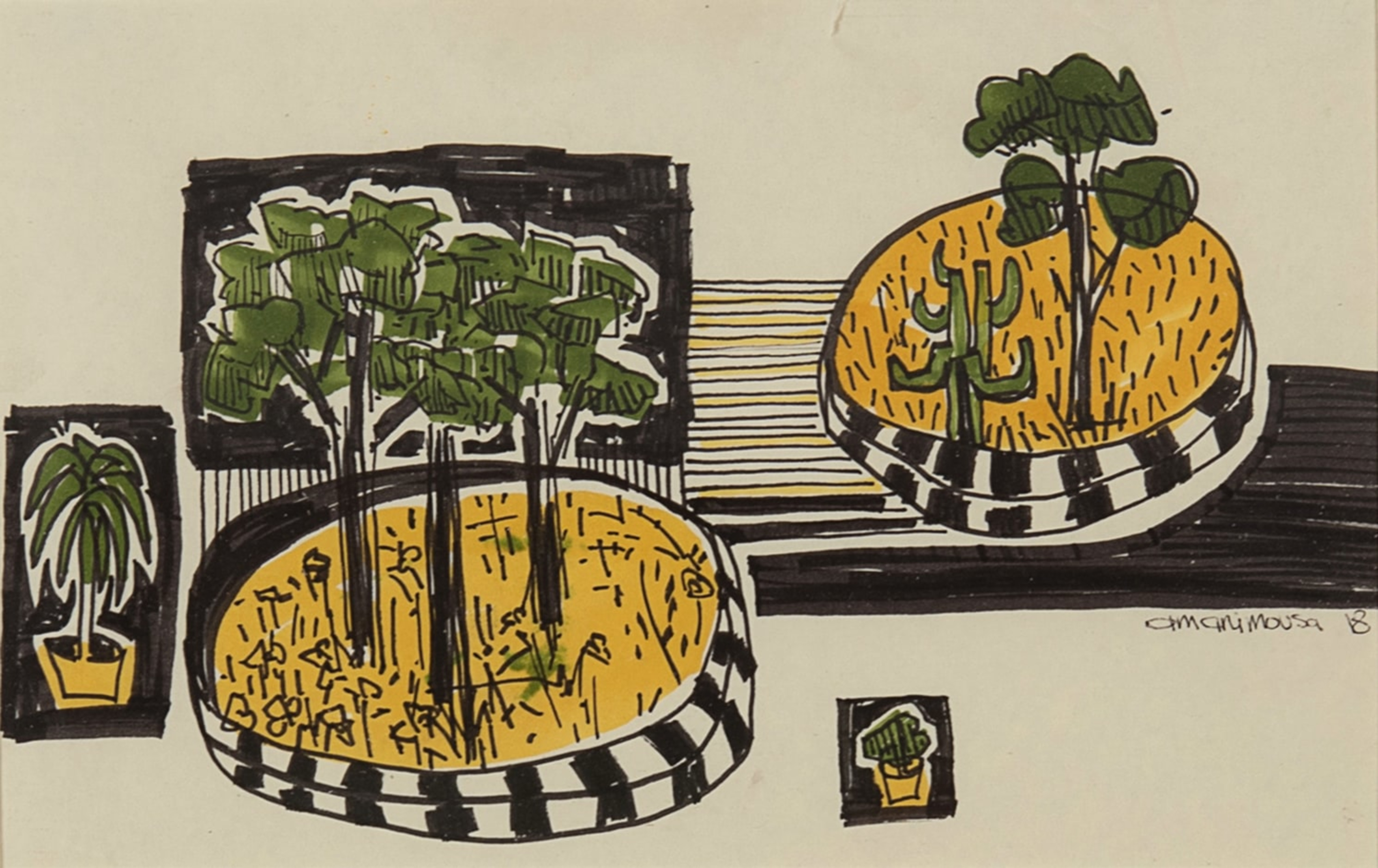 Amani Moussa, 2018, 260/155| Tam Gallery