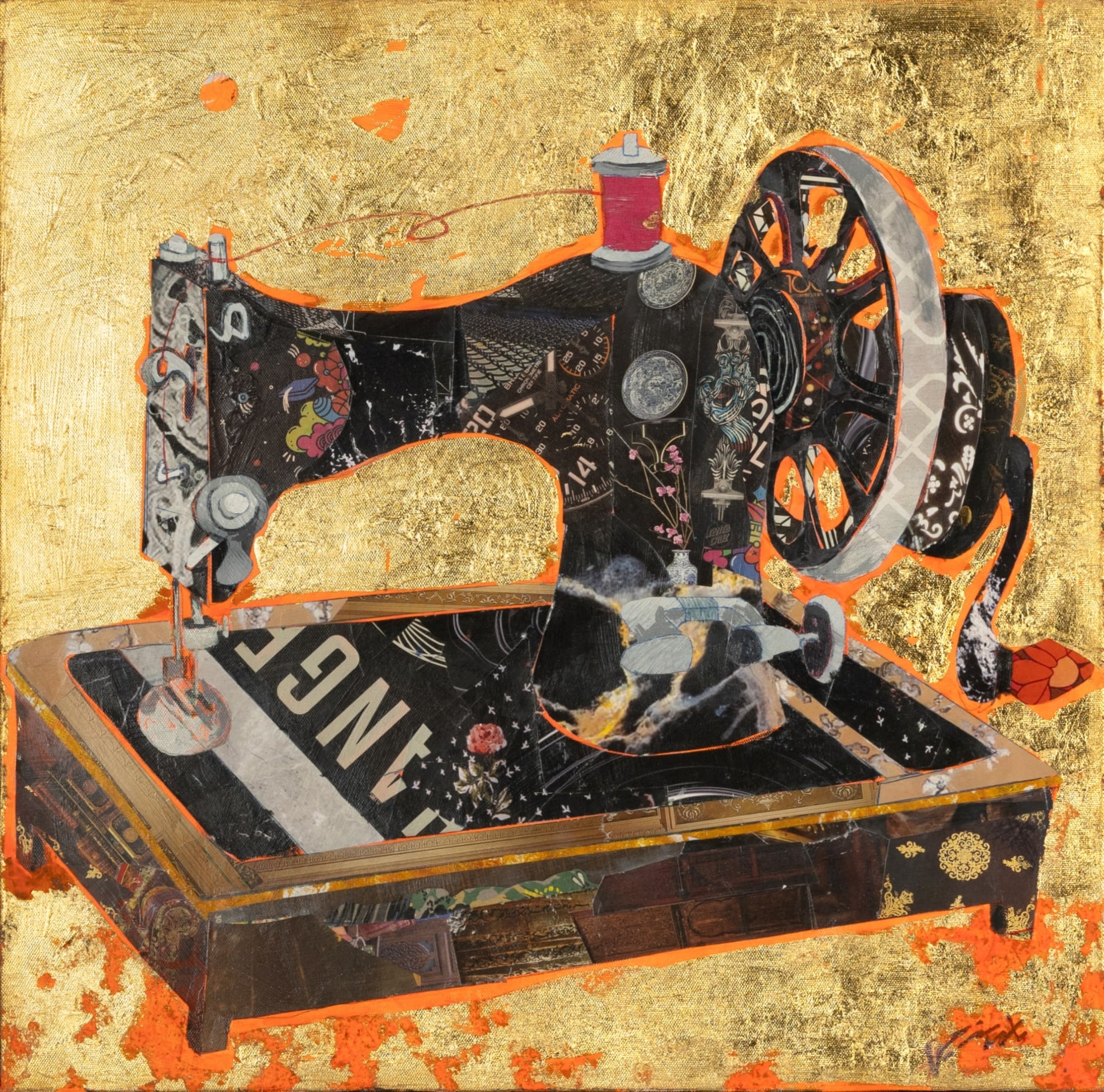 Eman Hussein, Collaged Singer, 2024, 122/300| Tam Gallery