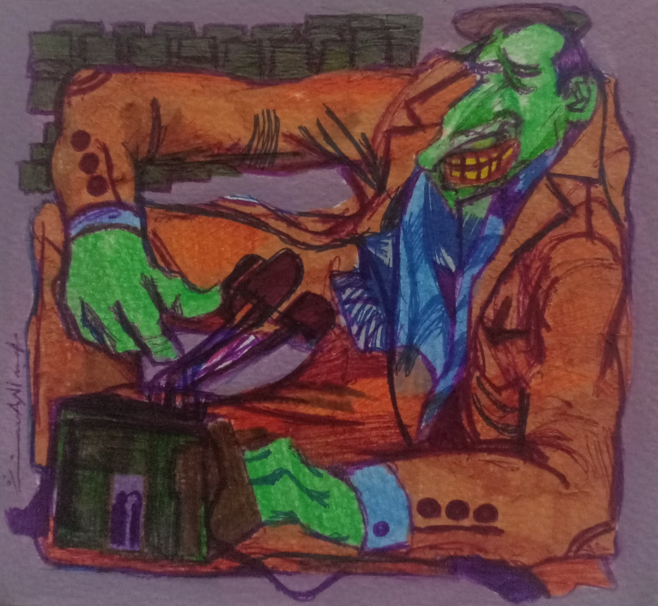 Abdelrahman Mahmoud, Random Citizen Series 9, 2025, 194/358| Tam Gallery