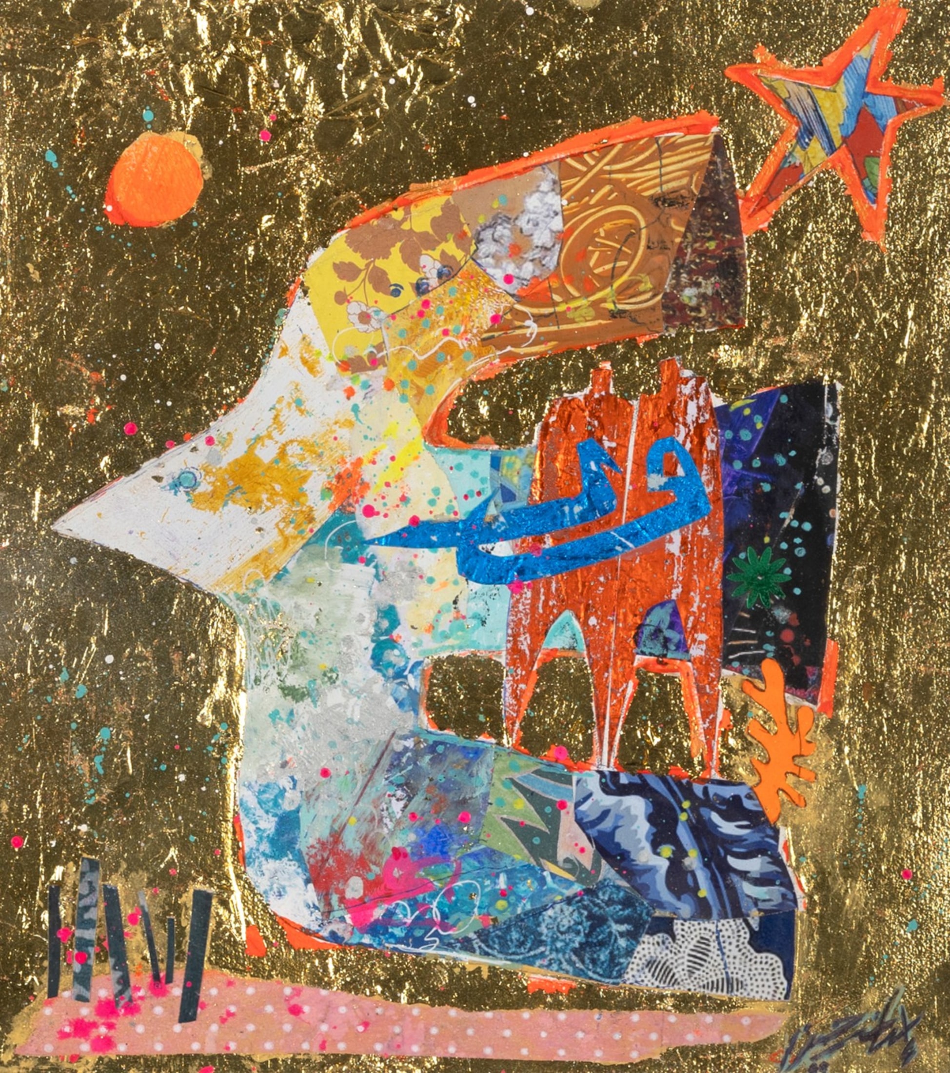 Eman Hussein, Golden Bird, 2025, 140/300| Tam Gallery